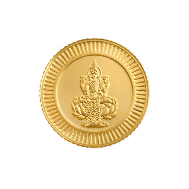 5G Gold Coin with Laxmi Motif