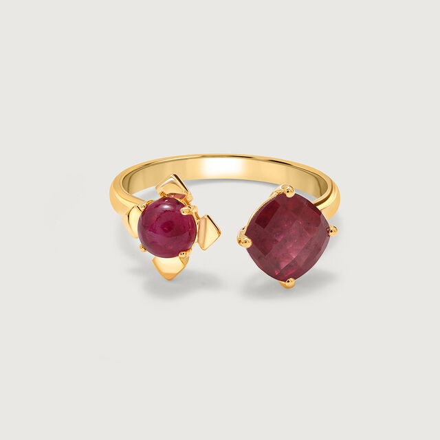 Crimson Clinks 14KT Ruby Finger Ring