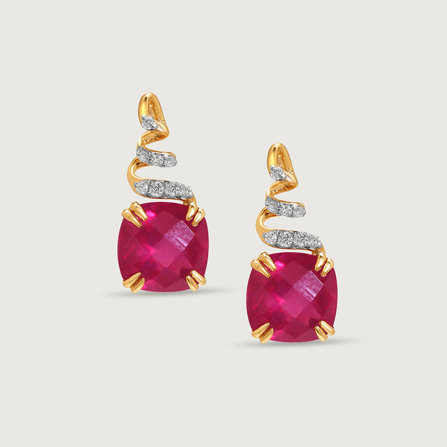 zoya ruby earrings