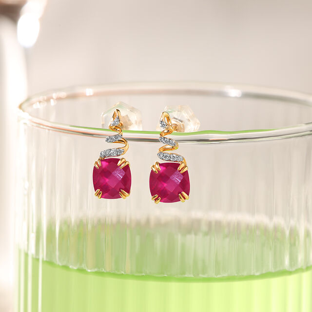zoya ruby earrings