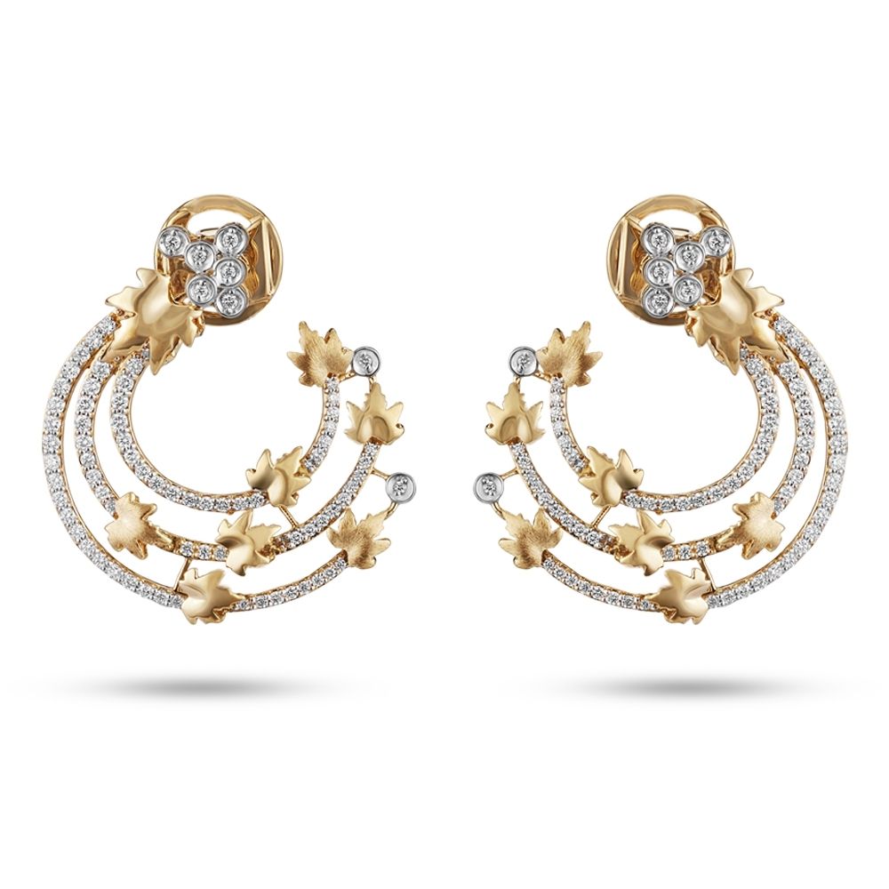 Golden Chinar Earrings | Zoya A TATA Product