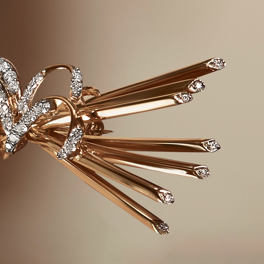 Gathered In Spring Gold Pendant | Zoya A TATA Product