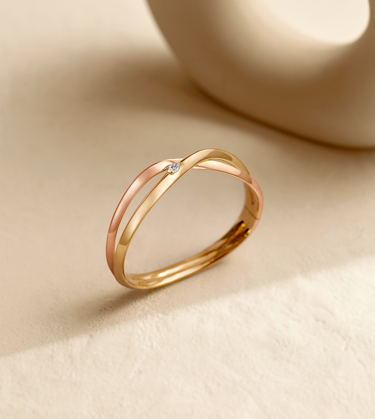 My Embrace bangle, 1 Diamond | Zoya A TATA Product