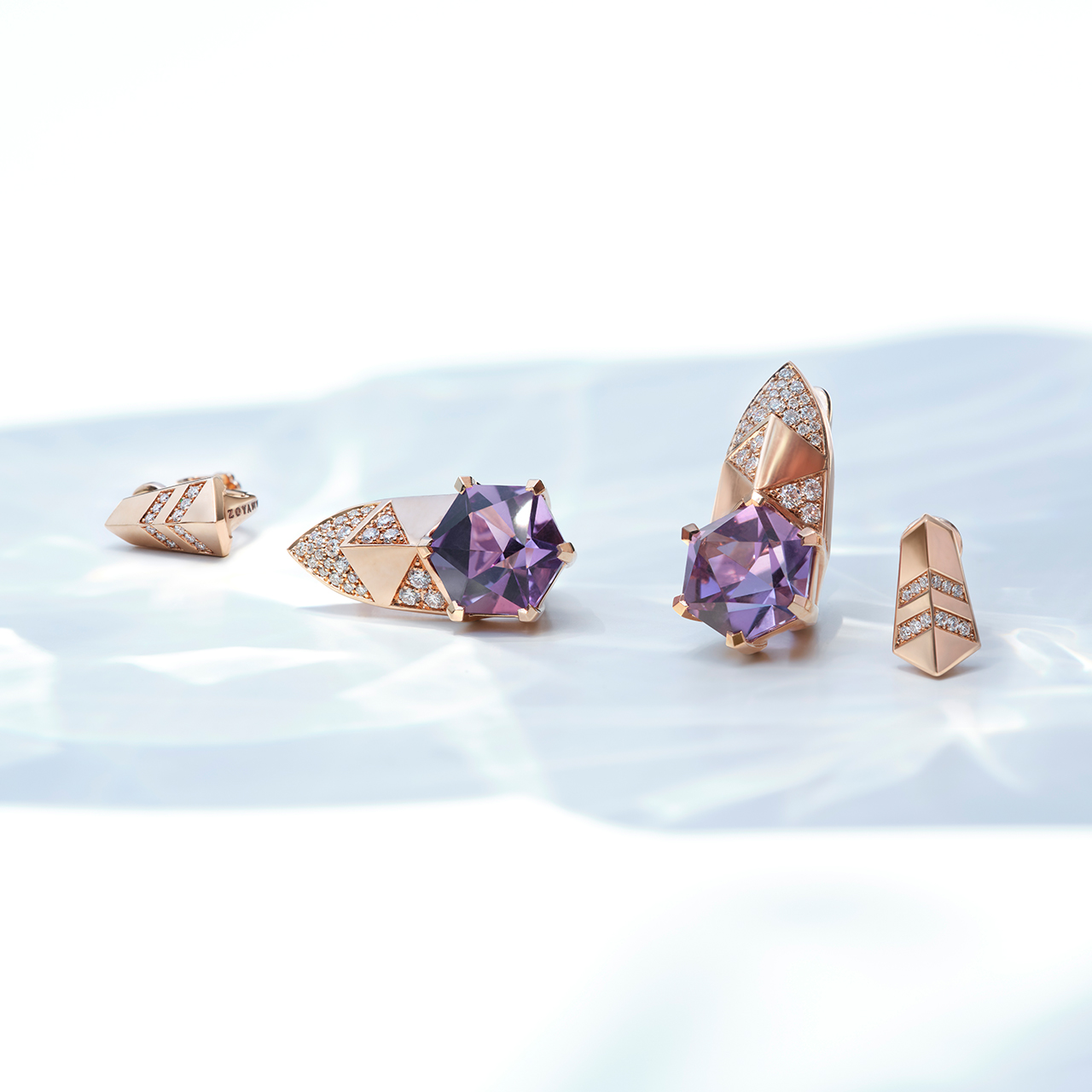 Purple Poem Earrings