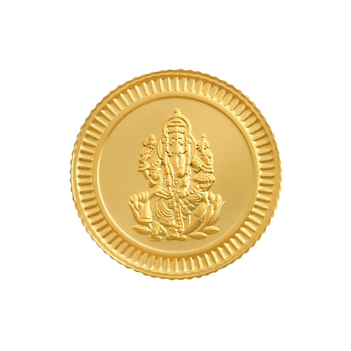 10G Gold Coin with Ganesha Motif