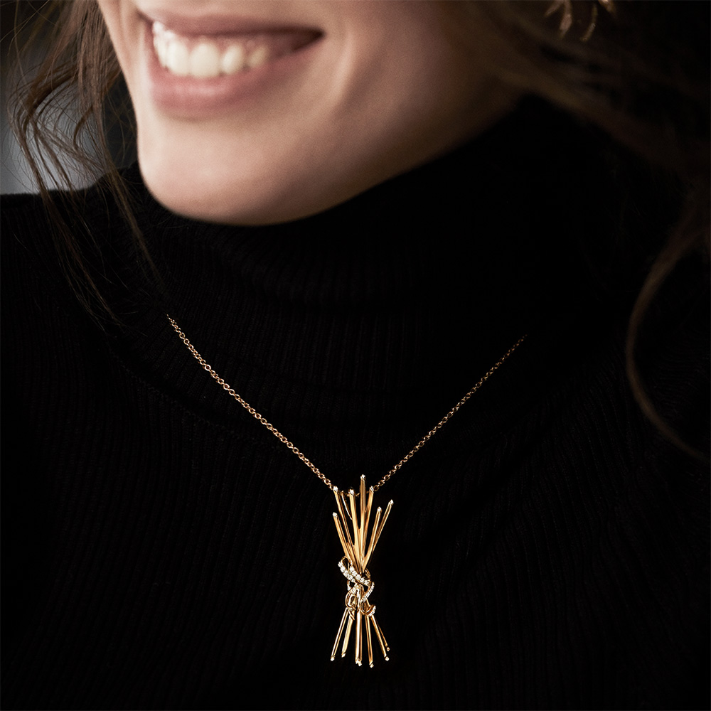 Gathered In Spring Gold Pendant | Zoya A TATA Product